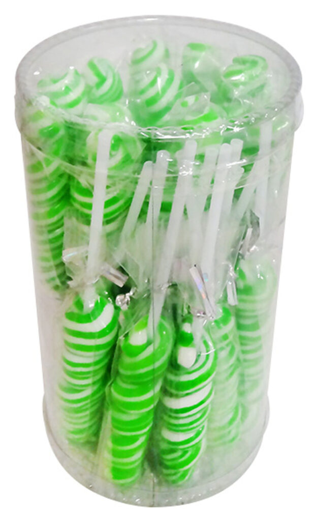 Buy Lollipops Twist Pops Green 24 Pcs Online | Lolly Warehouse