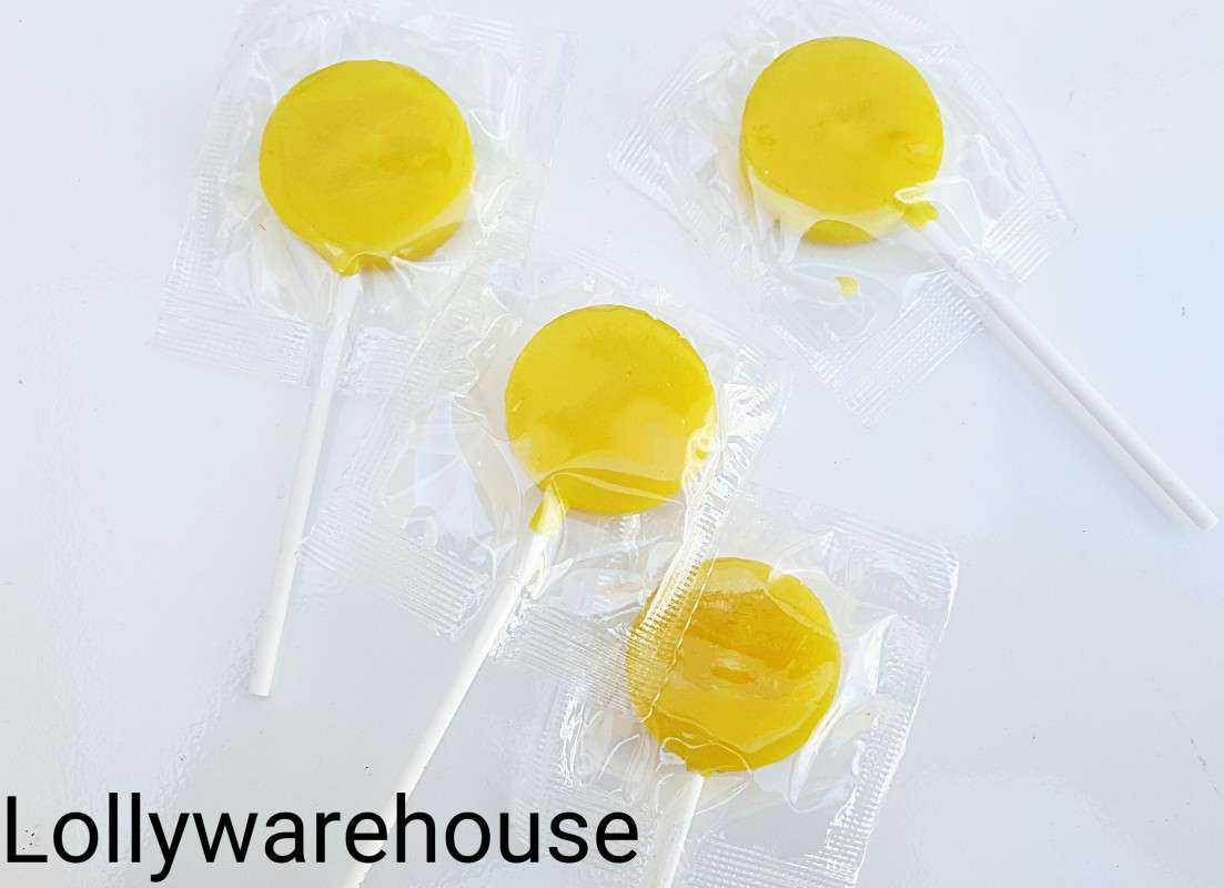 Buy Lollipops Yellow 1kg Online | Lolly Warehouse