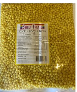 Buy Rock Candy Chews Yellow 1kg Online | Lolly Warehouse