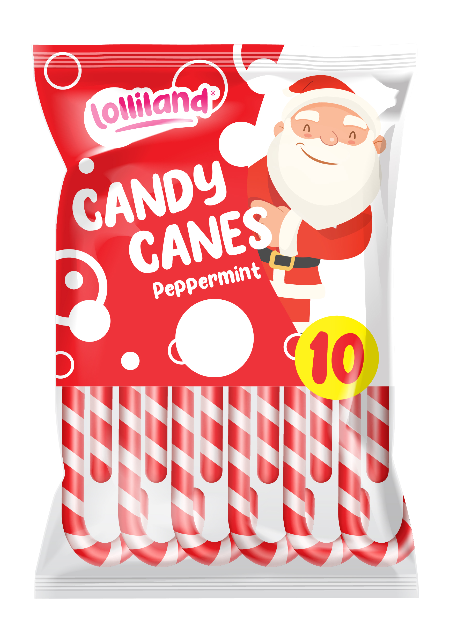 Buy Christmas Candy Canes Peppermint 10 Pack Online | Lolly Warehouse