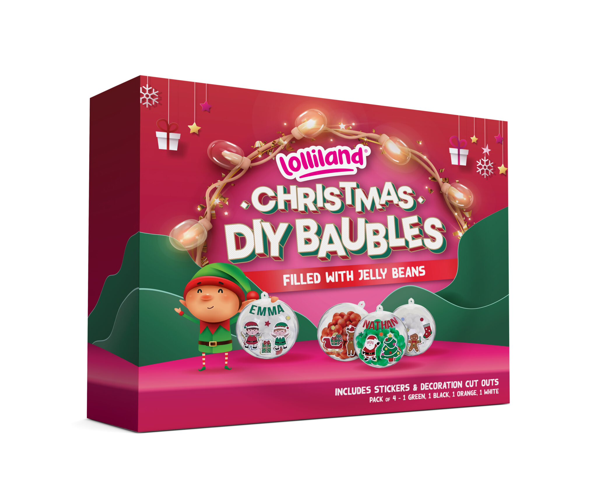 Buy Christmas DIY Bauble Kit 4 Pack Online | Lolly Warehouse